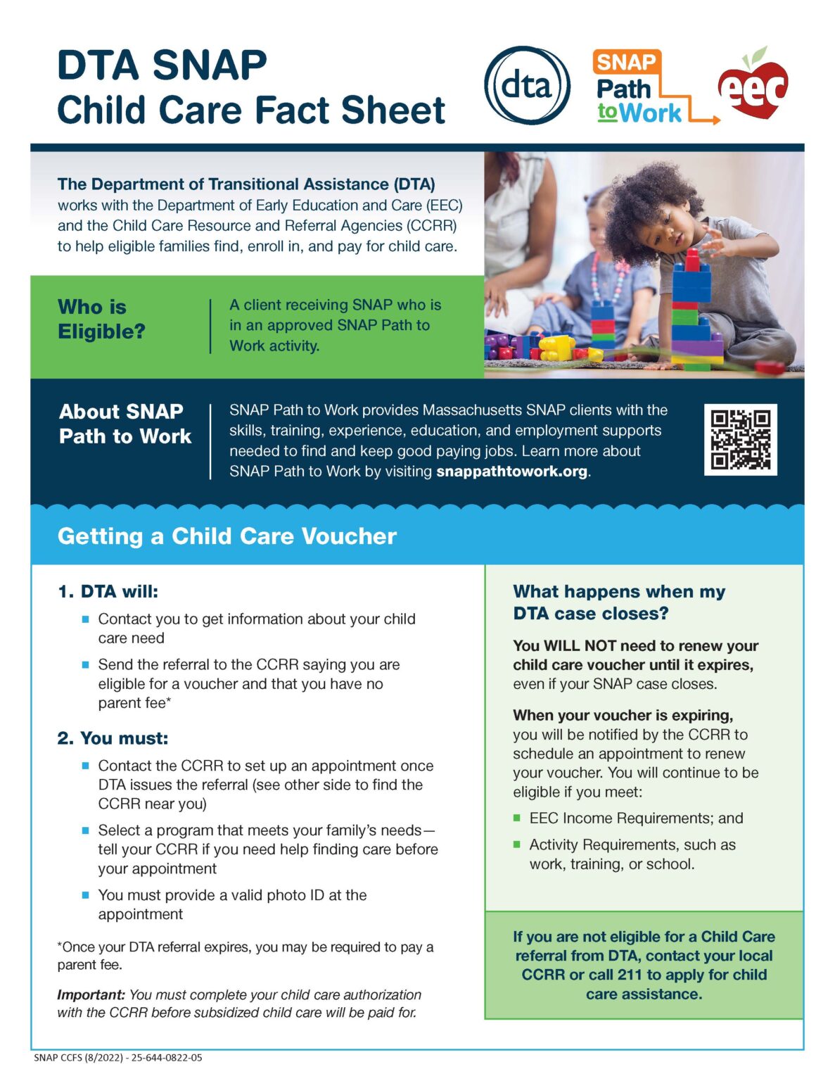 Programs and Services – SNAP Path to Work