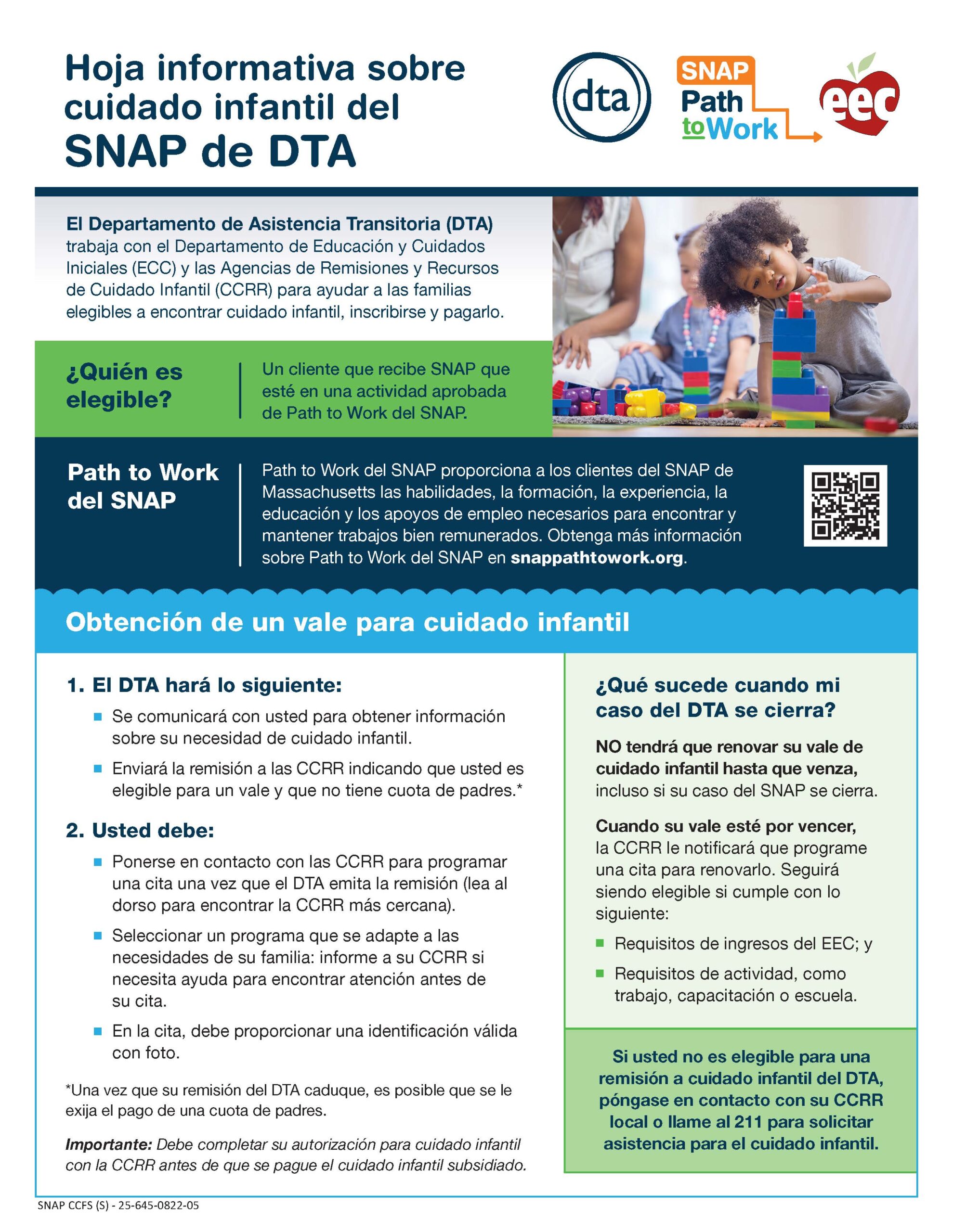 Programs and Services – SNAP Path to Work